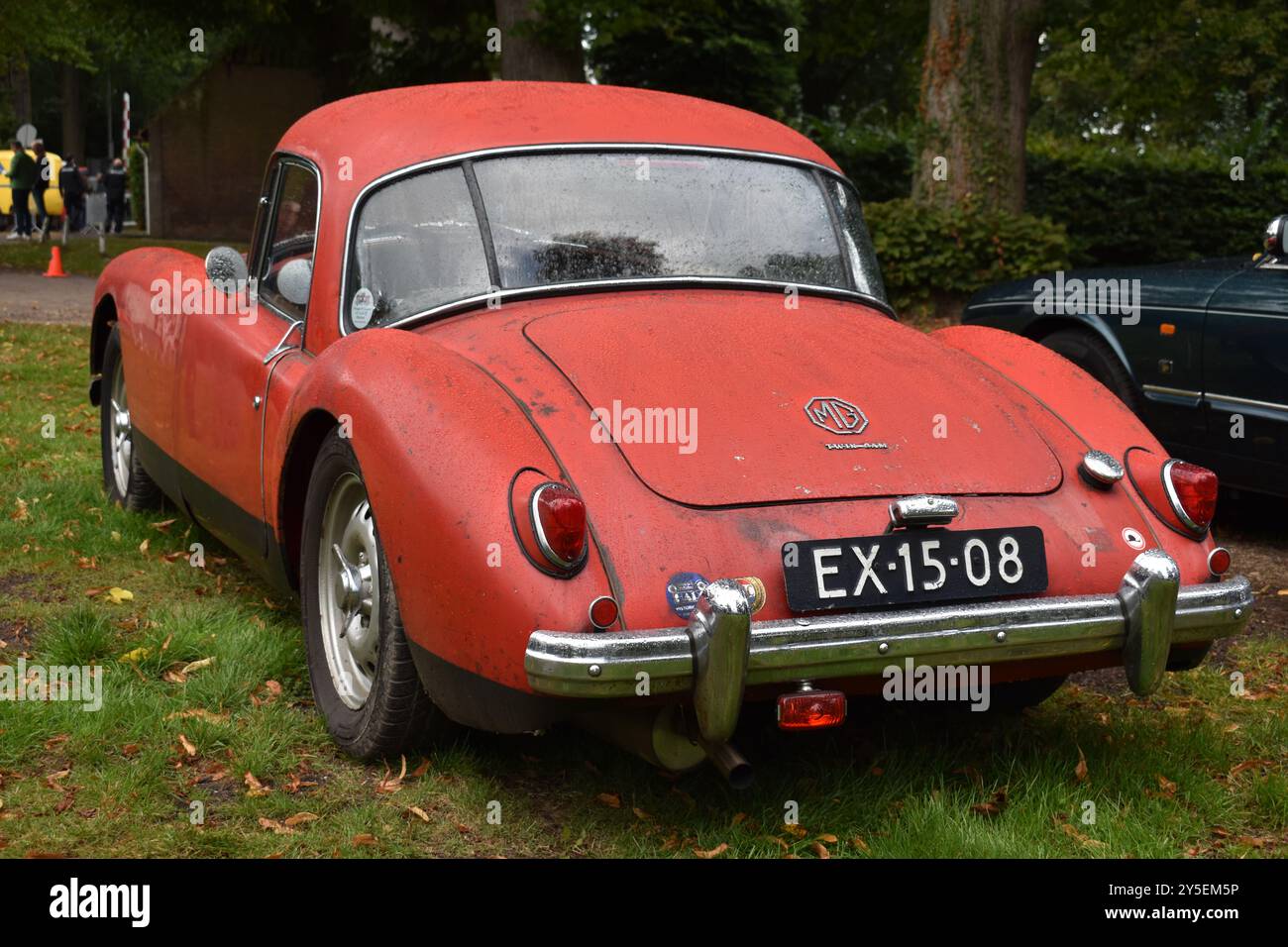 Beesd, the Netherlands - September 13, 2024:a classic 1960 MG A coupe ...