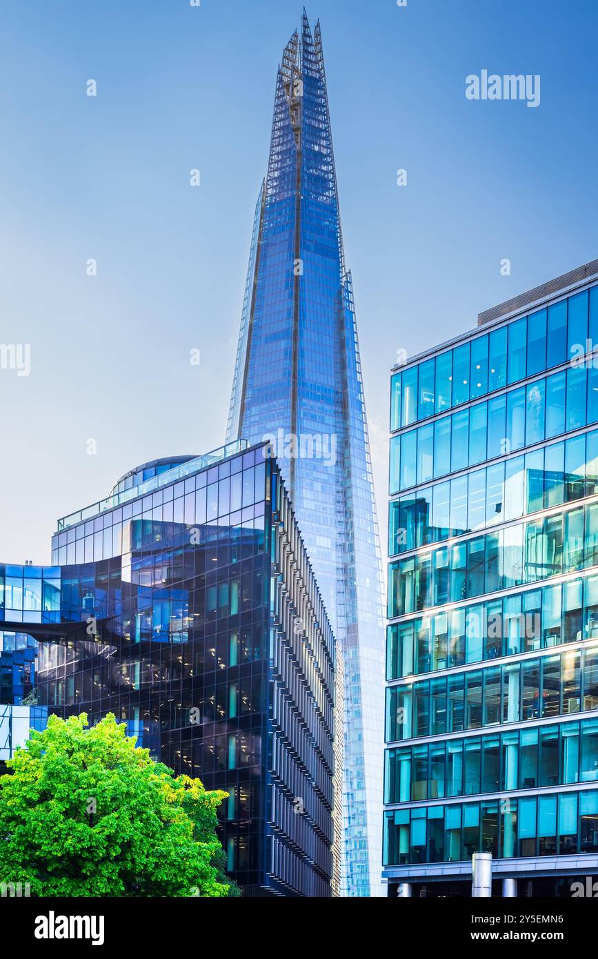London, United Kingdom. The Shard supertall skyscraper, tallest ...