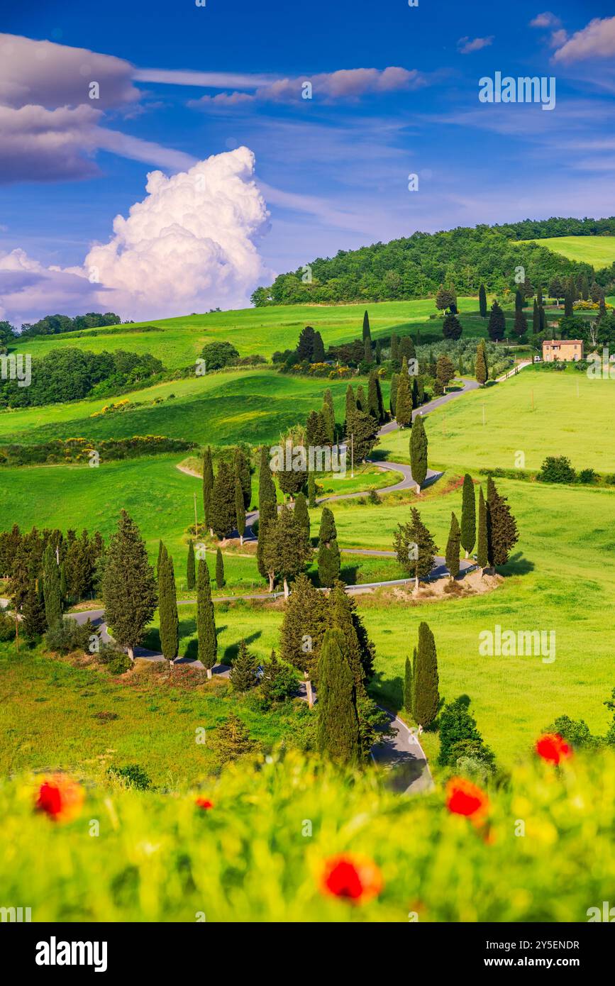 Monticchiello - Val d'Orcia, Italy. Tuscany landscape, picturesque ...