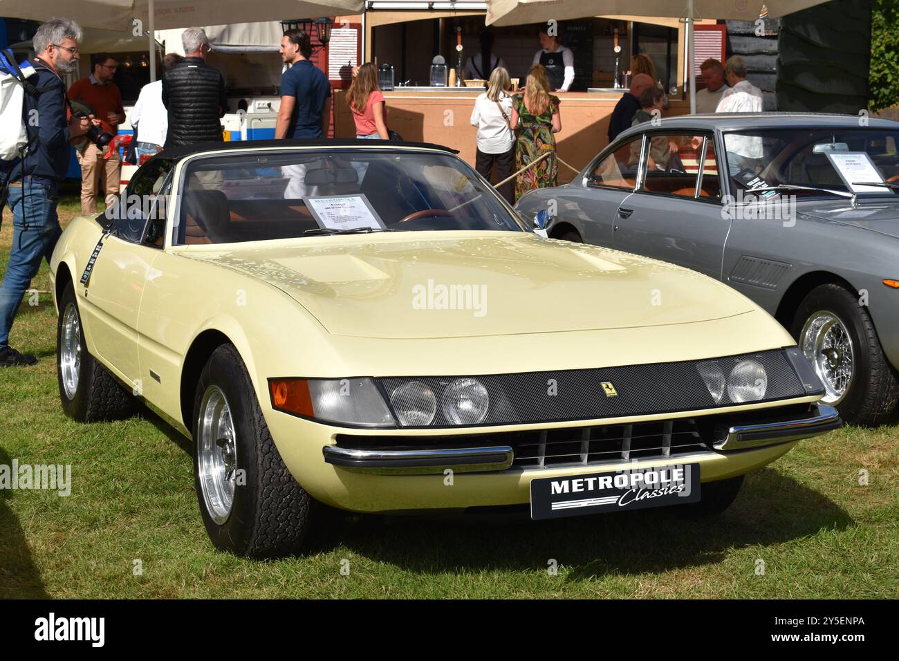 Beesd, the Netherlands - September 13, 2024: a classic 1971 Ferrari 365 ...