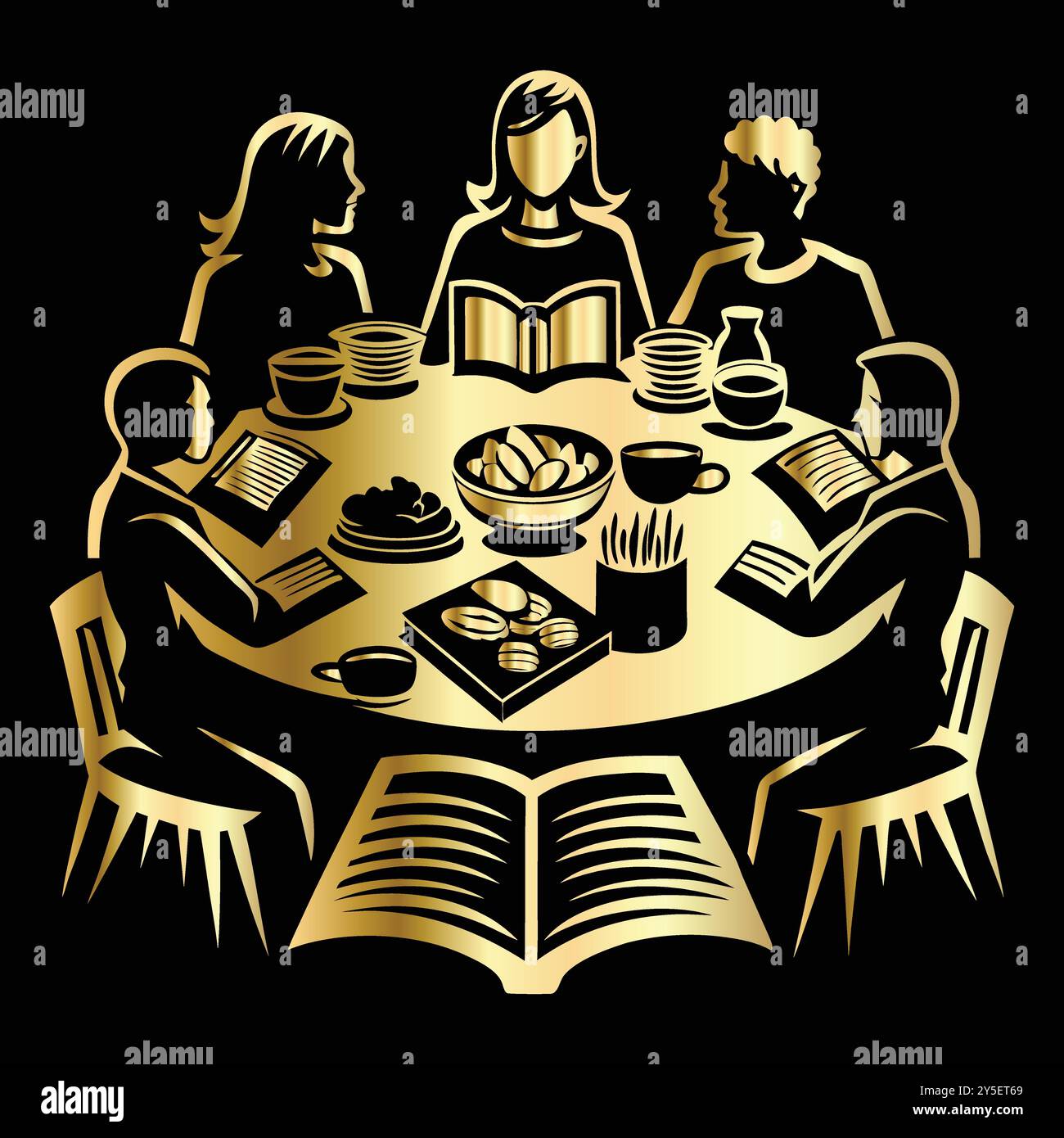 Clean & Modern Reading Symbols - Vector Logo for Writers, Readers, and ...