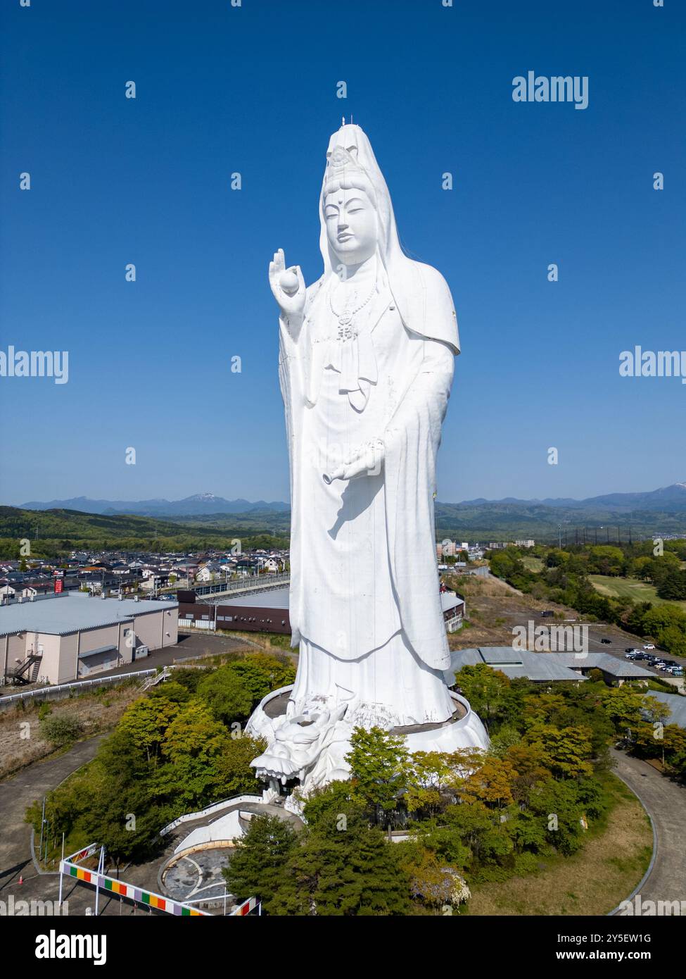 Sendai Dai Kannon Colossus Statue in Sendai, Japan Stock Photo - Alamy