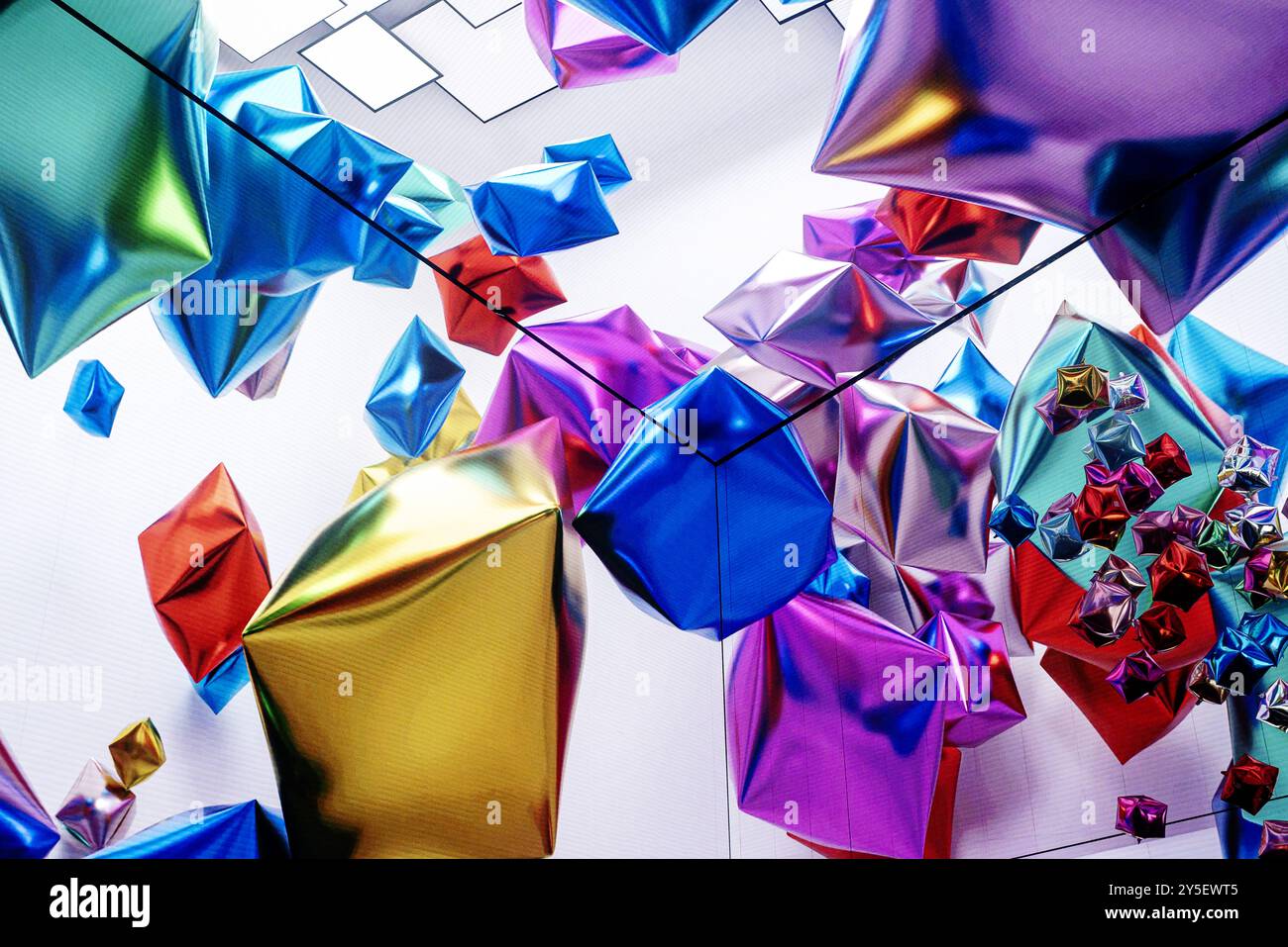 Squares Cubed Art Installation at Outernet London by Synthesia Artist ...