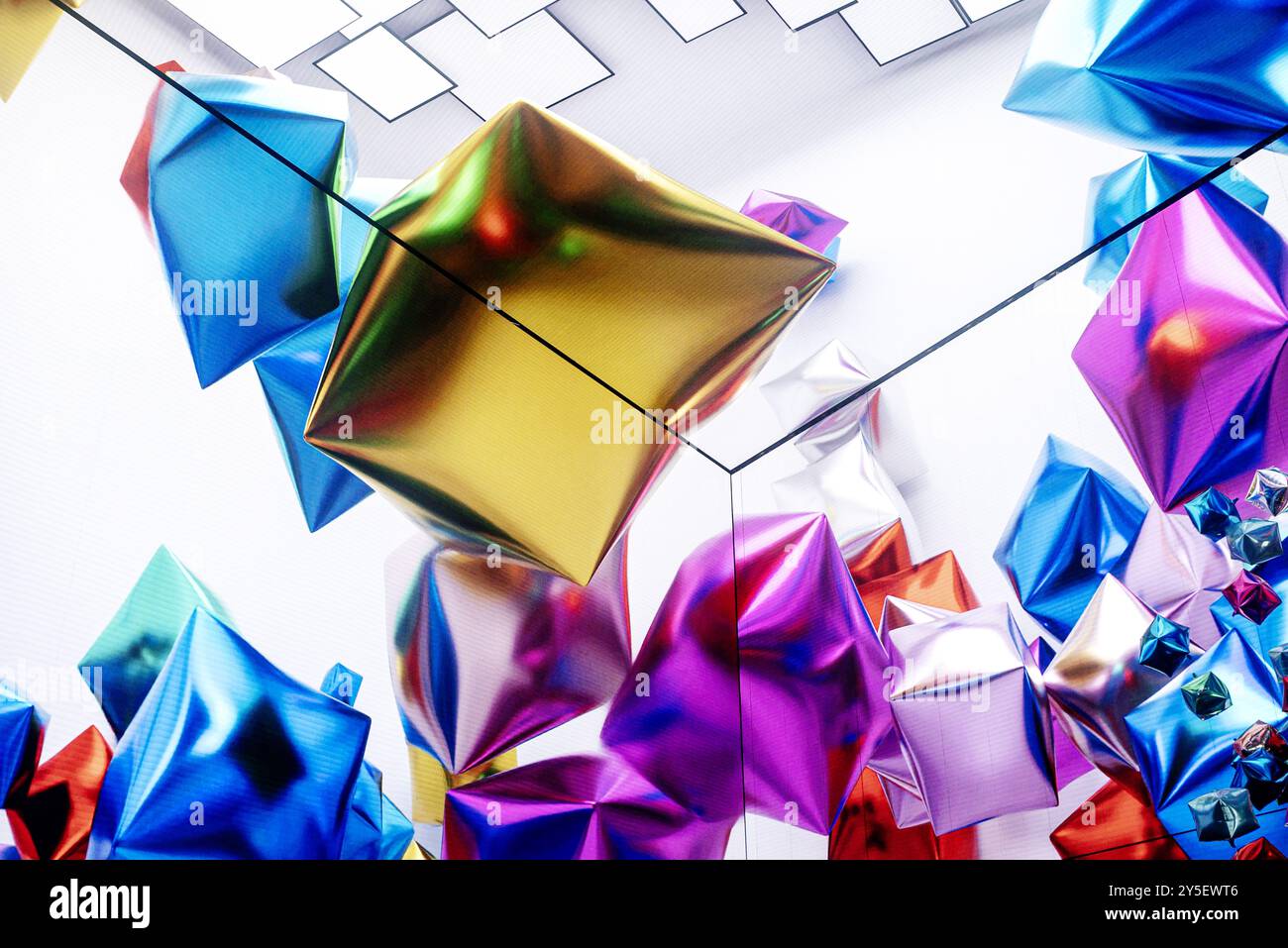 Squares Cubed Art Installation at Outernet London by Synthesia Artist ...