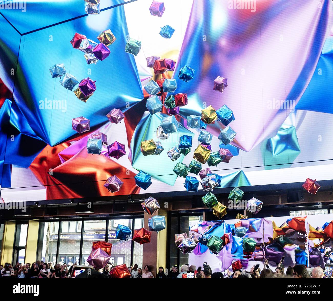Squares Cubed Art Installation at Outernet London by Synthesia Artist ...