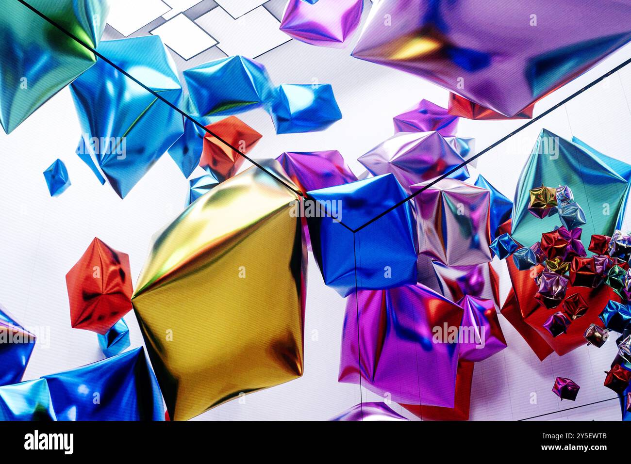 Squares Cubed Art Installation at Outernet London by Synthesia Artist ...