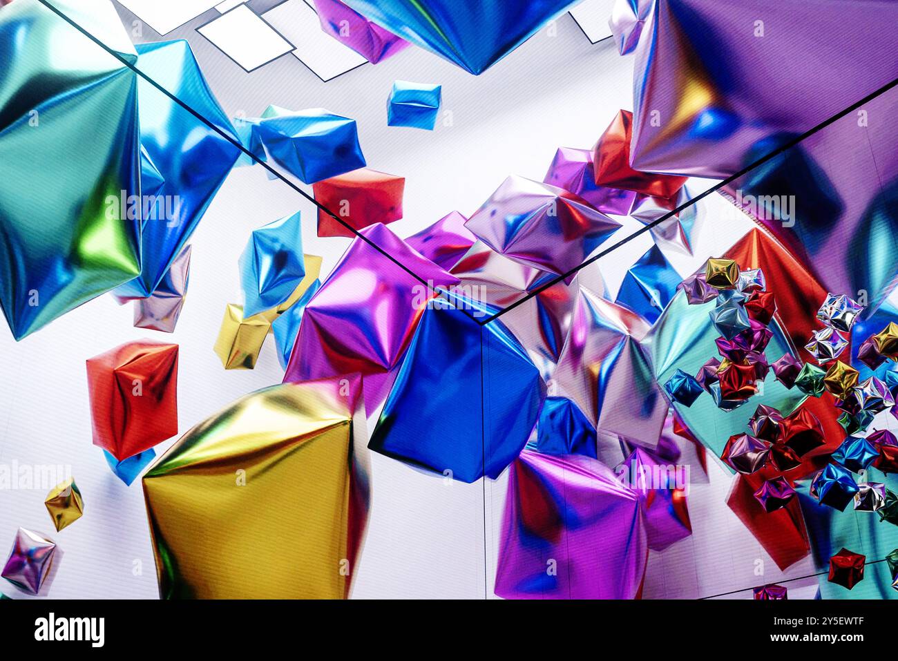 Squares Cubed Art Installation at Outernet London by Synthesia Artist ...