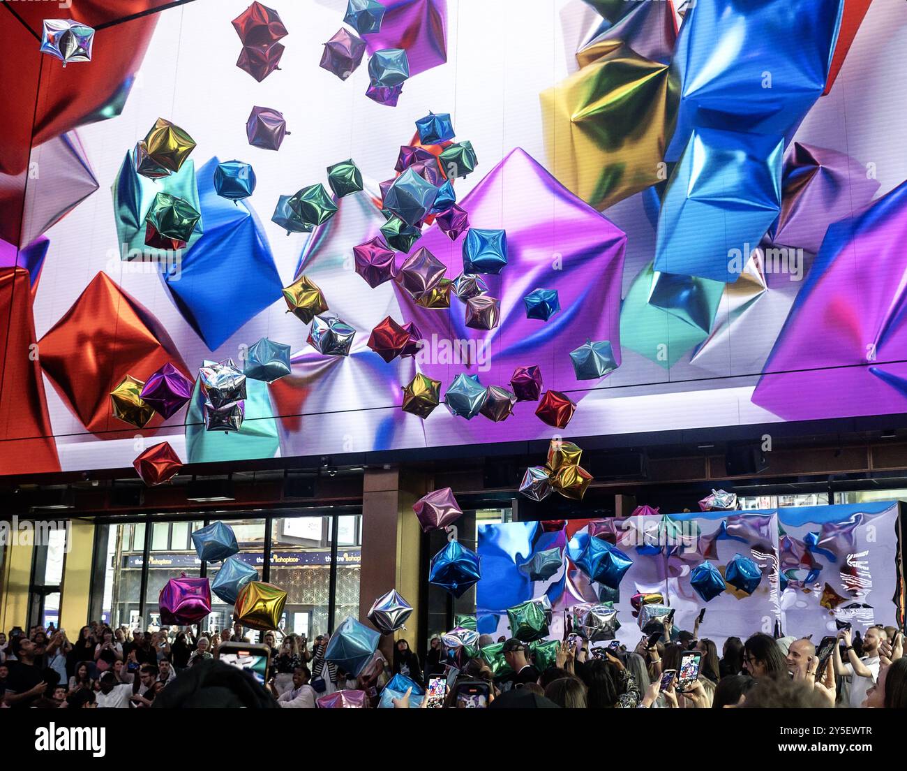 Squares Cubed Art Installation at Outernet London by Synthesia Artist ...