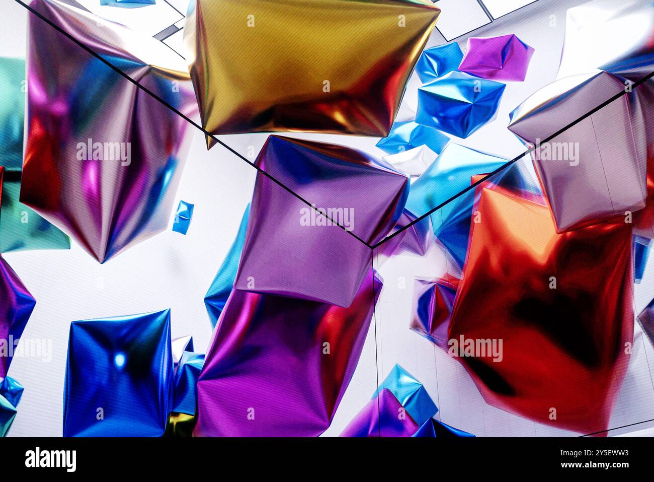 Squares Cubed Art Installation at Outernet London by Synthesia Artist ...