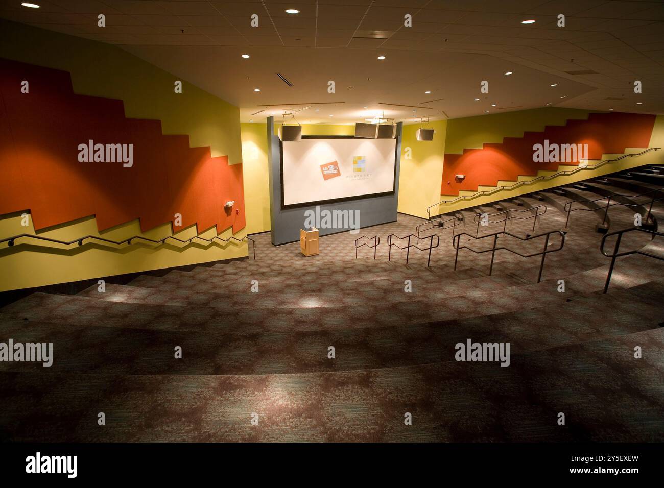 Carpeted steps for seats hi-res stock photography and images - Alamy