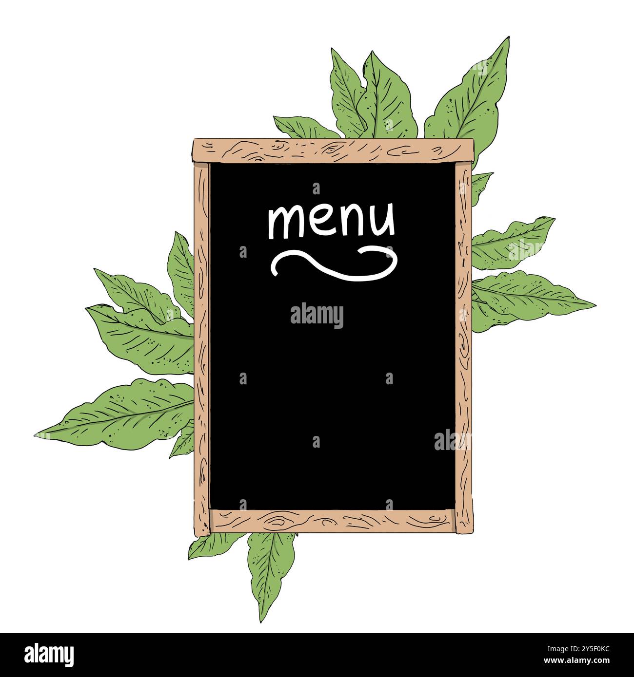 Coffee house chalkboard menu Cut Out Stock Images & Pictures - Alamy