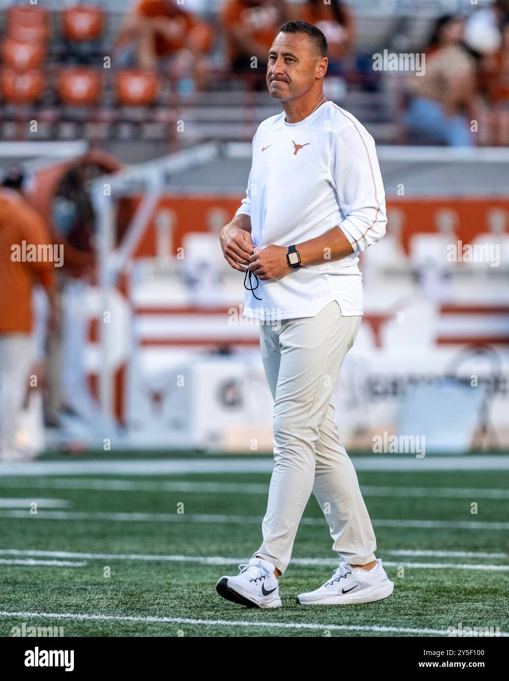 Sept 21, 2024.Head coach Steve Sarkisian of the Texas Longhorns during ...