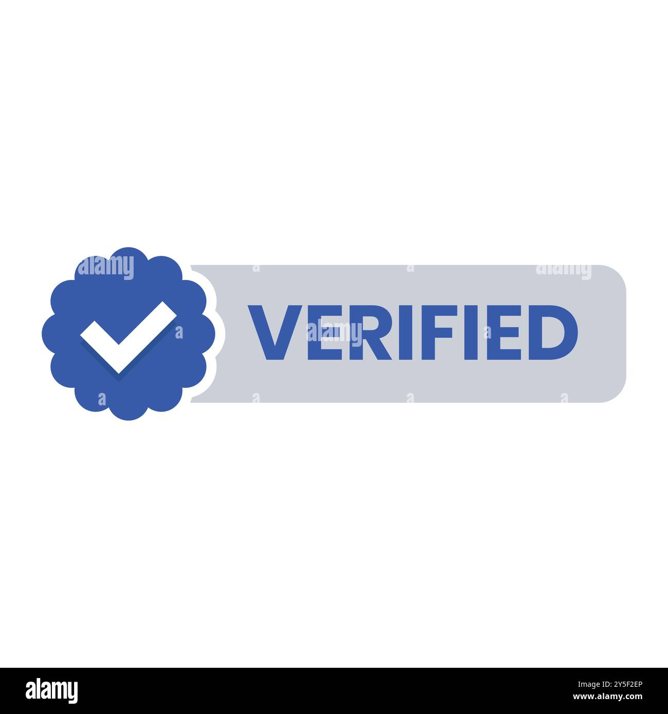 Blue verified label vector icons Stock Vector Image & Art - Alamy