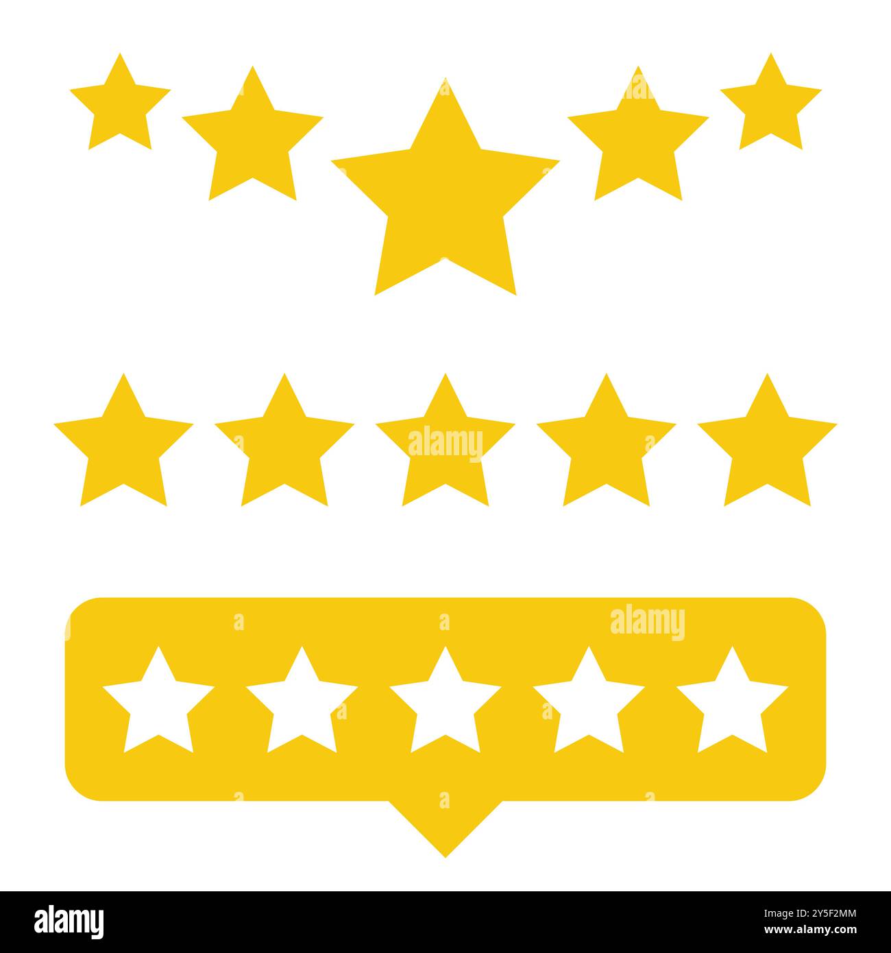 Five stars rating sign design collection Stock Vector Image & Art - Alamy