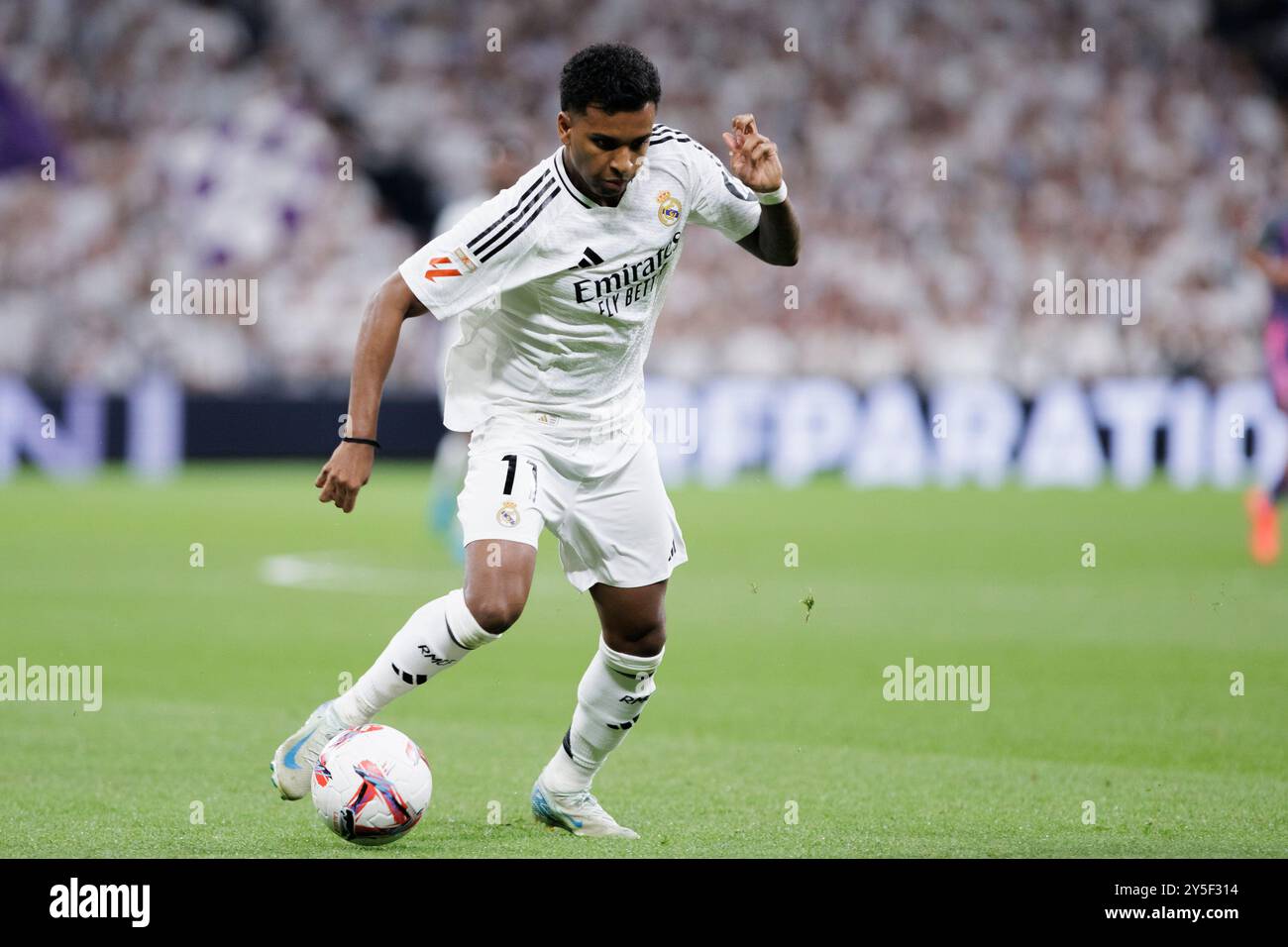 MADRID, SPAIN - SEPTEMBER 21: Rodrygo Goes of Real Madrid in action ...