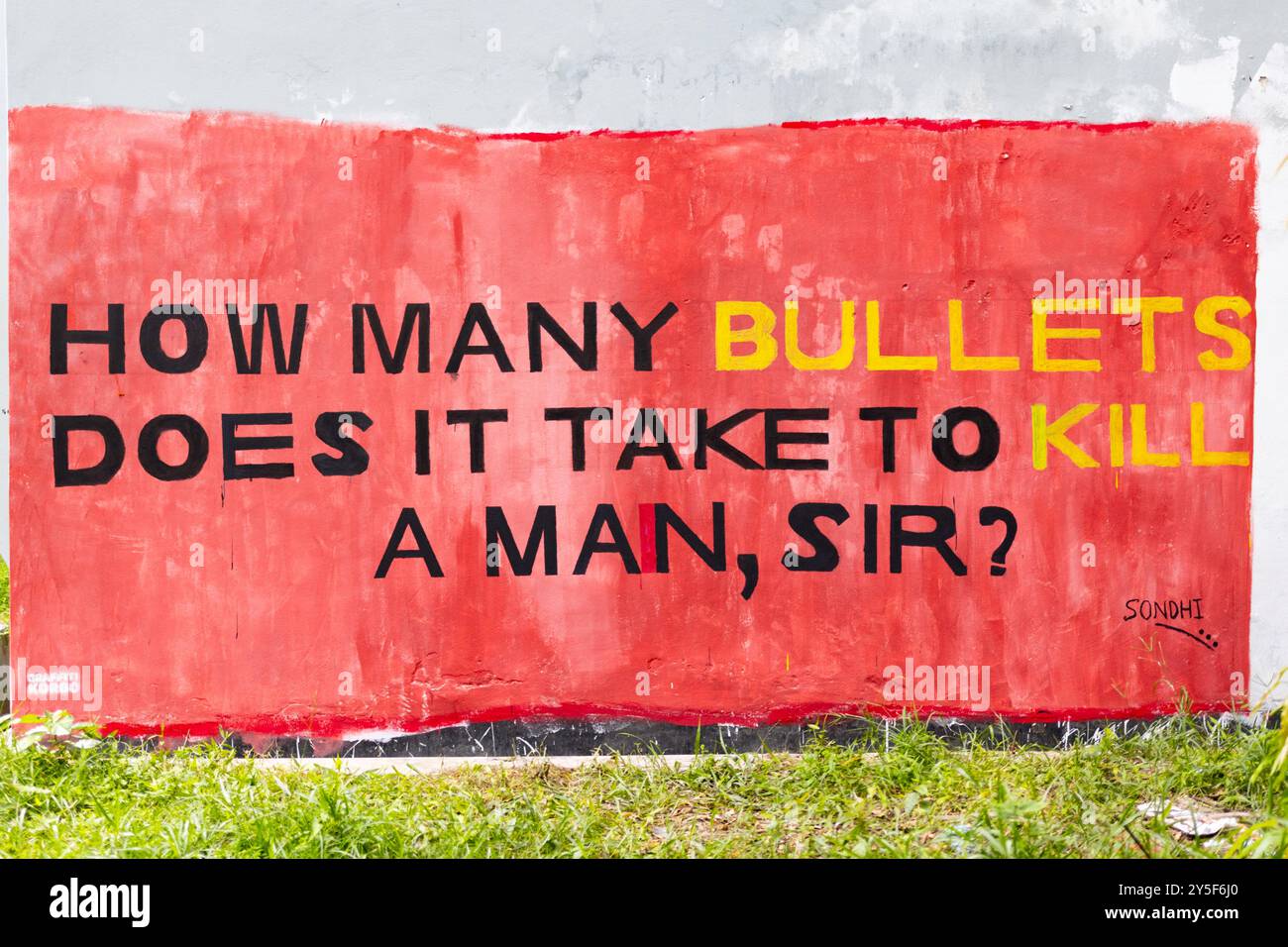 Bangladesh Student Protest Wall Art and Graffiti Stock Photo - Alamy