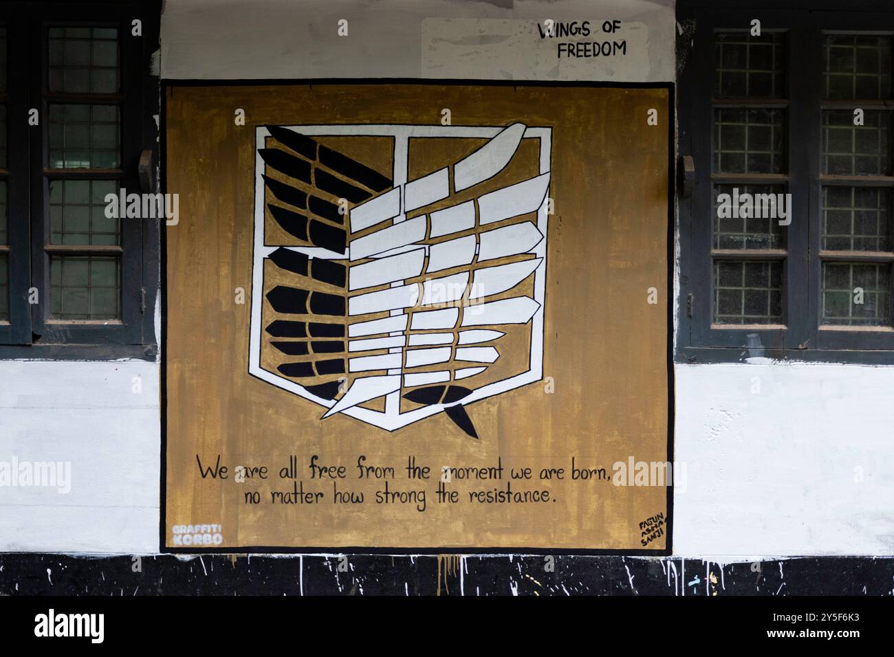 Bangladesh Student Protest Wall Art and Graffiti Stock Photo - Alamy