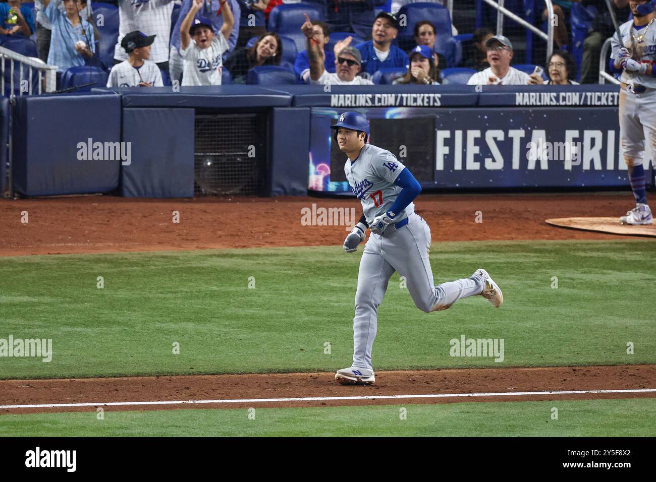MIAMI, FLORIDA - SEPTEMBER 19 2024: Shohei Ohtani at the 50/50 game ...