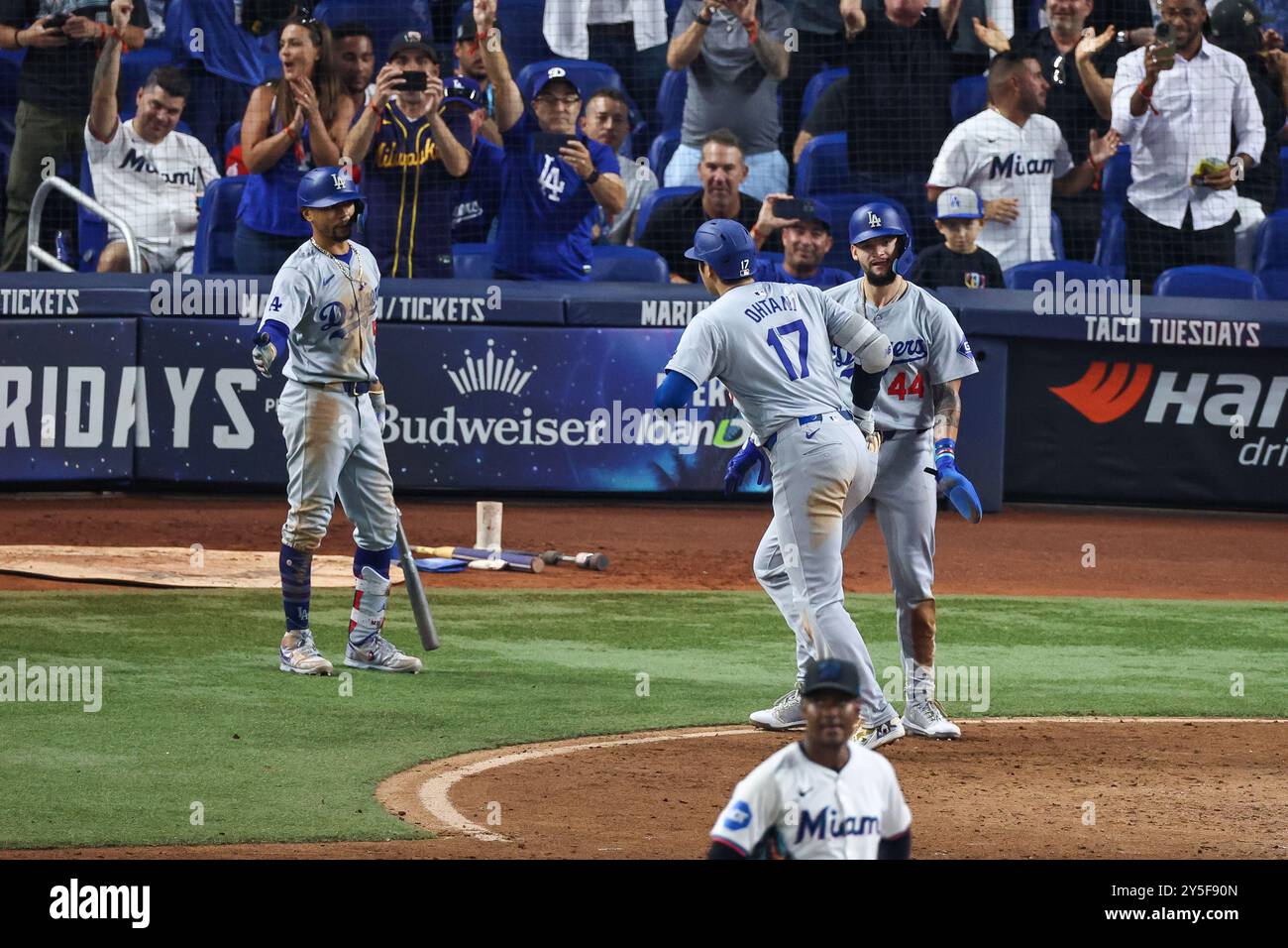 MIAMI, FLORIDA - SEPTEMBER 19 2024: Shohei Ohtani at the 50/50 game ...