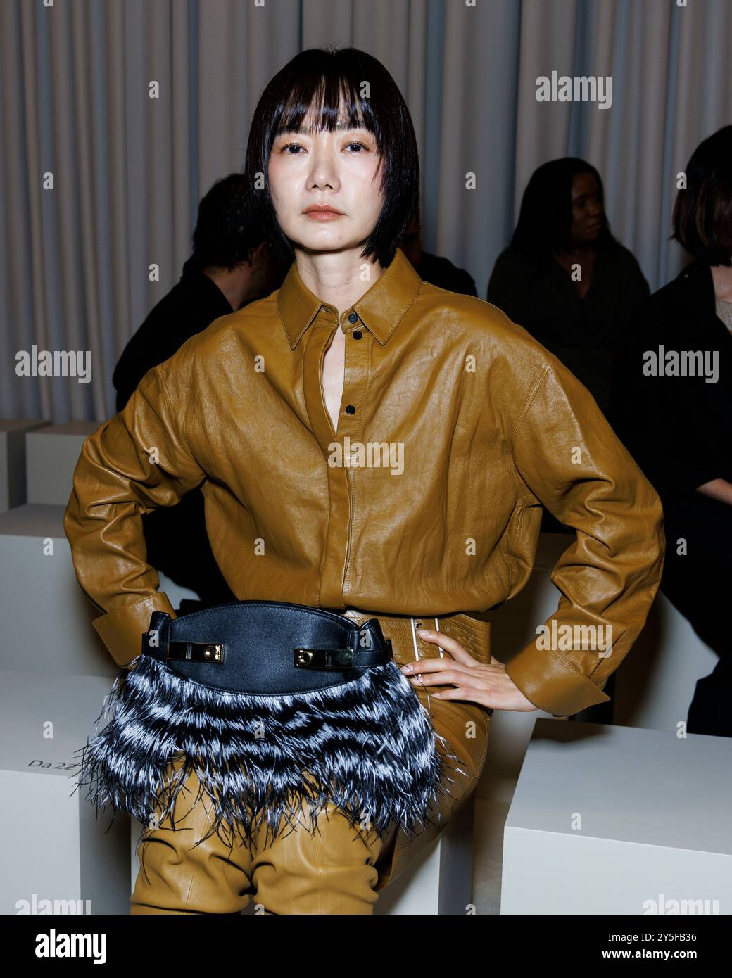 Milan, Italien. 21st Sep, 2024. Doona Bae attends FERRAGAMO Spring ...
