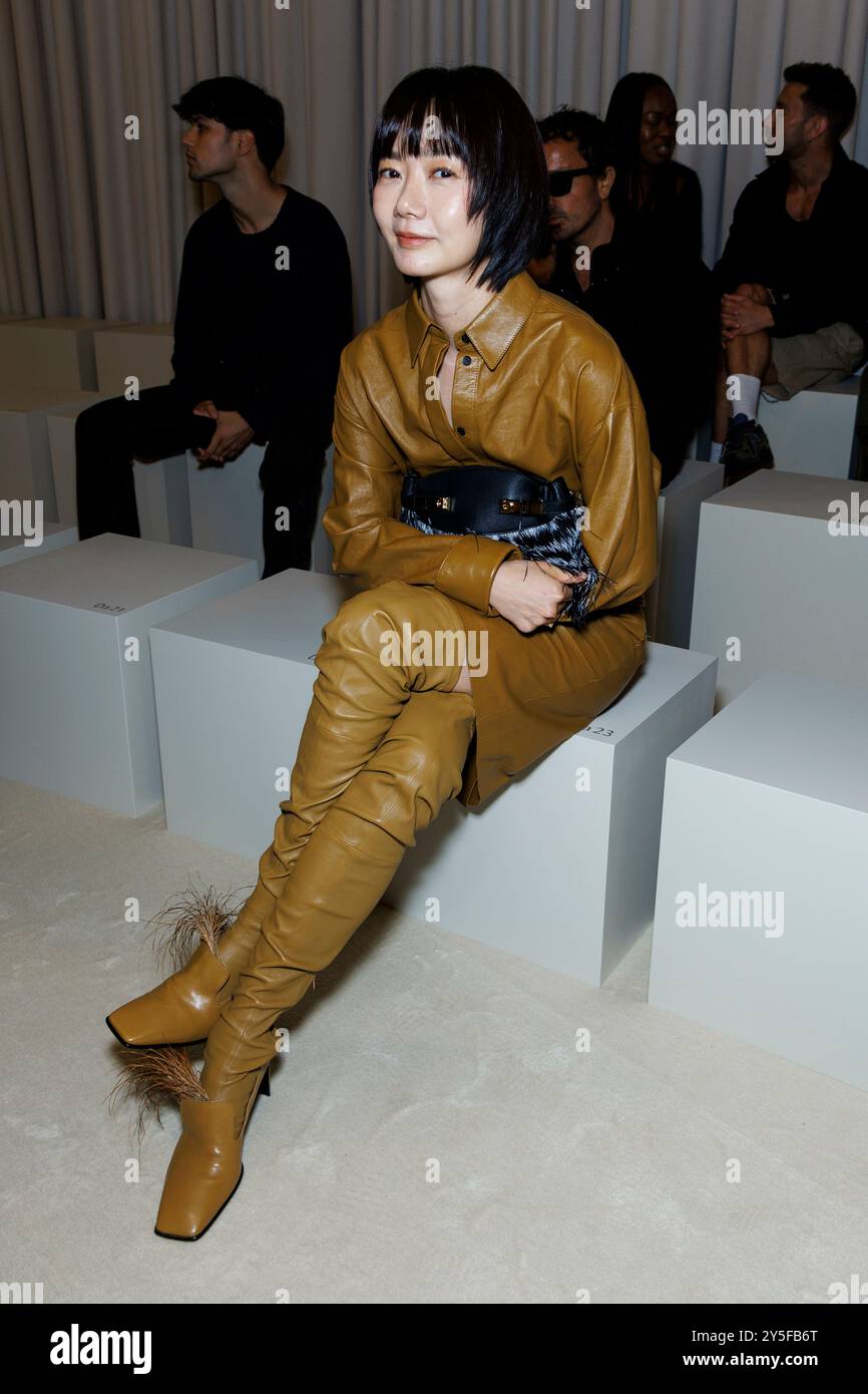 Milan, Italien. 21st Sep, 2024. Doona Bae attends FERRAGAMO Spring ...