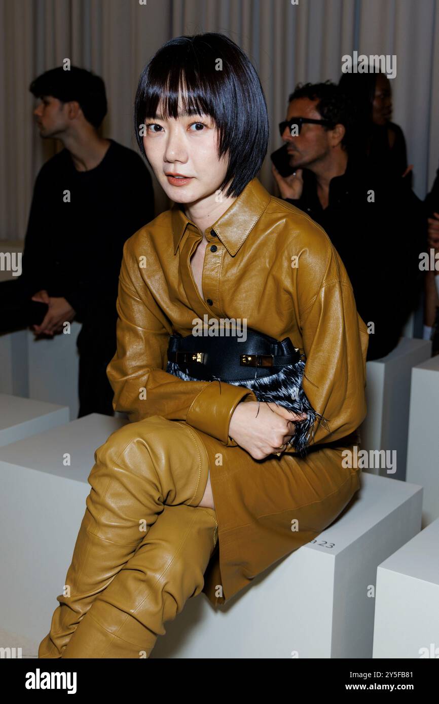 Milan, Italien. 21st Sep, 2024. Doona Bae attends FERRAGAMO Spring ...