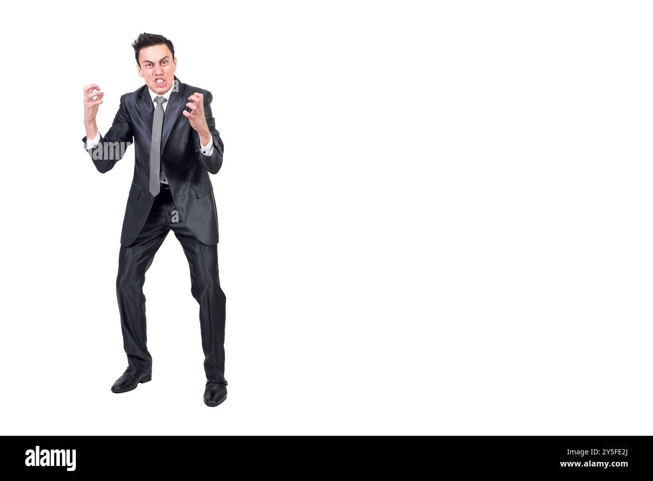 Hysterical man in suit hi-res stock photography and images - Alamy