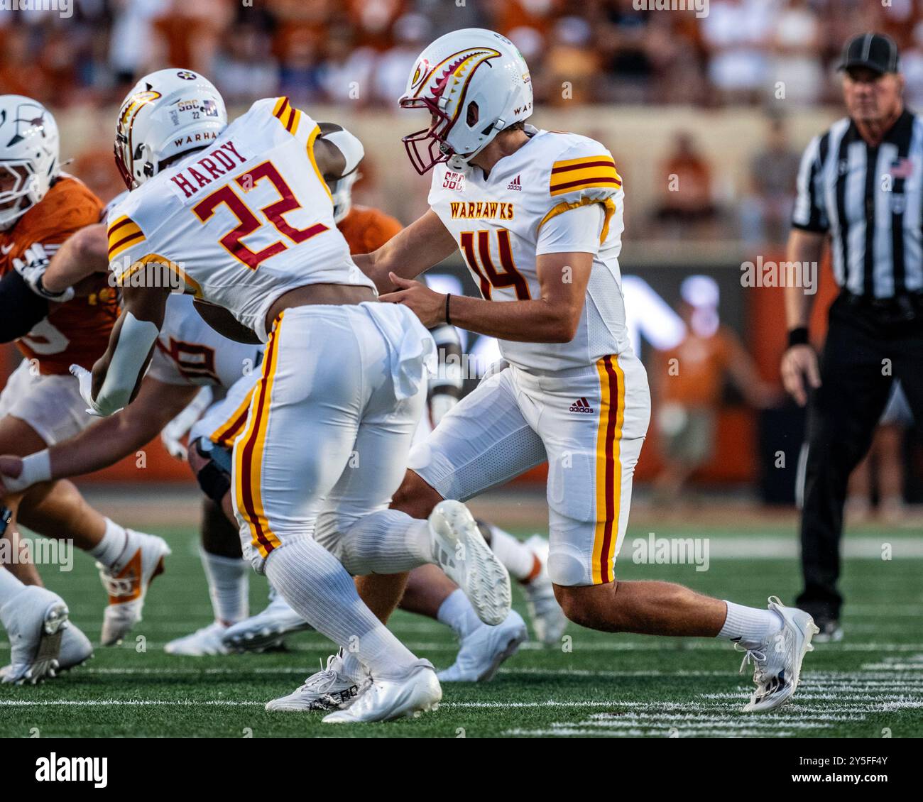 Sept 21, 2024. General Booty #14 of the UL Monroe Warhawks in action vs ...