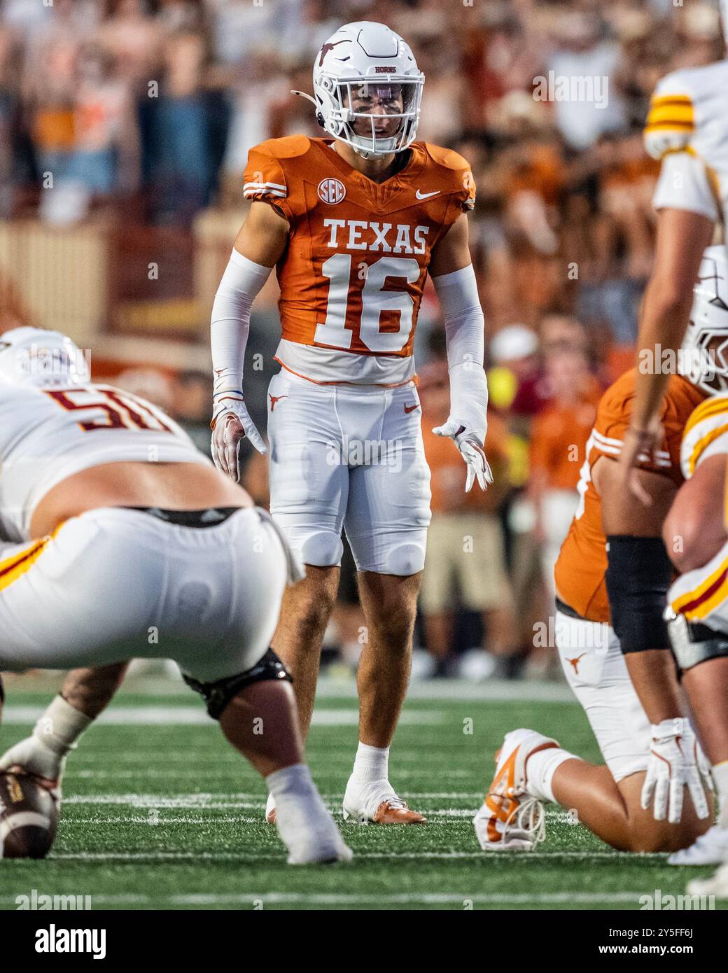 Sept 21, 2024. Michael Taaffe #16 of the Texas Longhorns in action vs ...