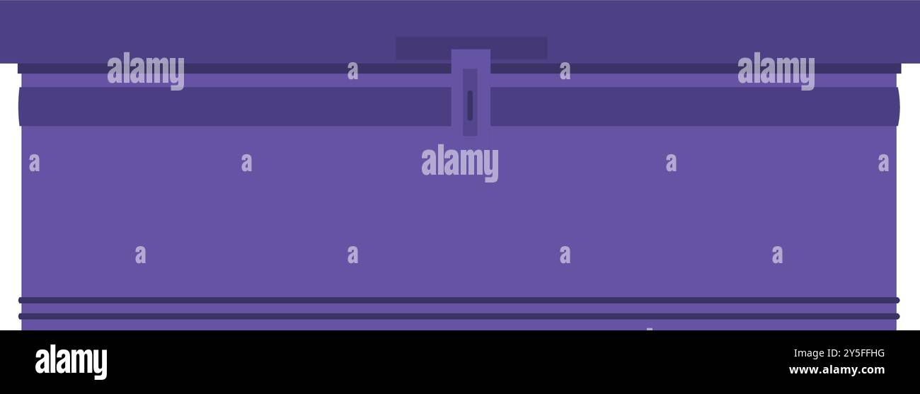 Indian Metal trunk or chest vector illustration isolated on white ...