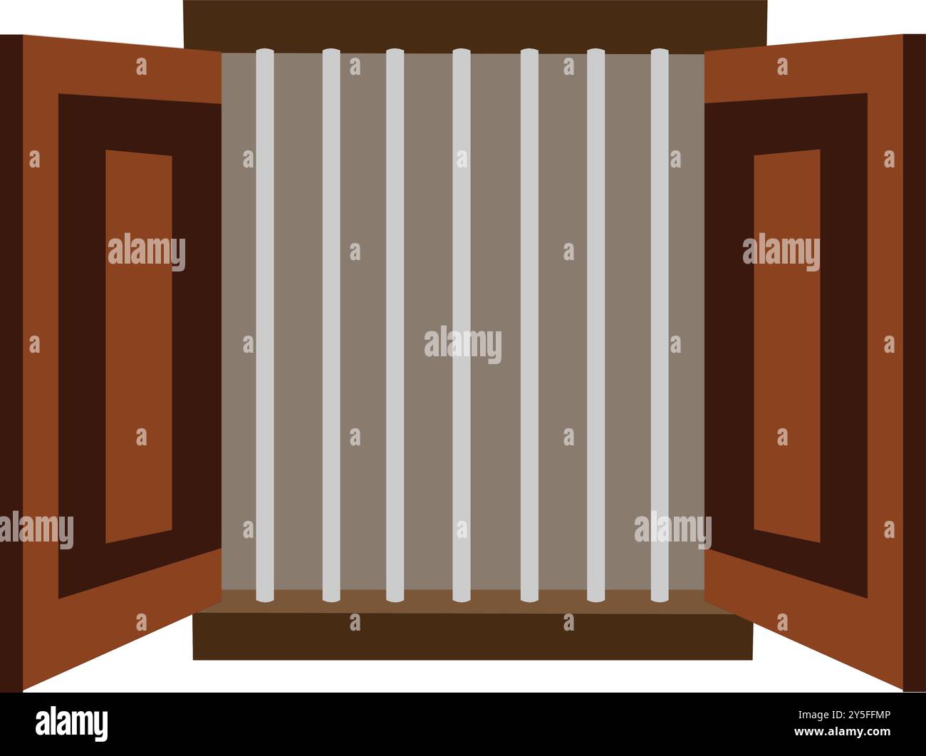 Open wooden window Icon. Window vector illustration isolated on white ...