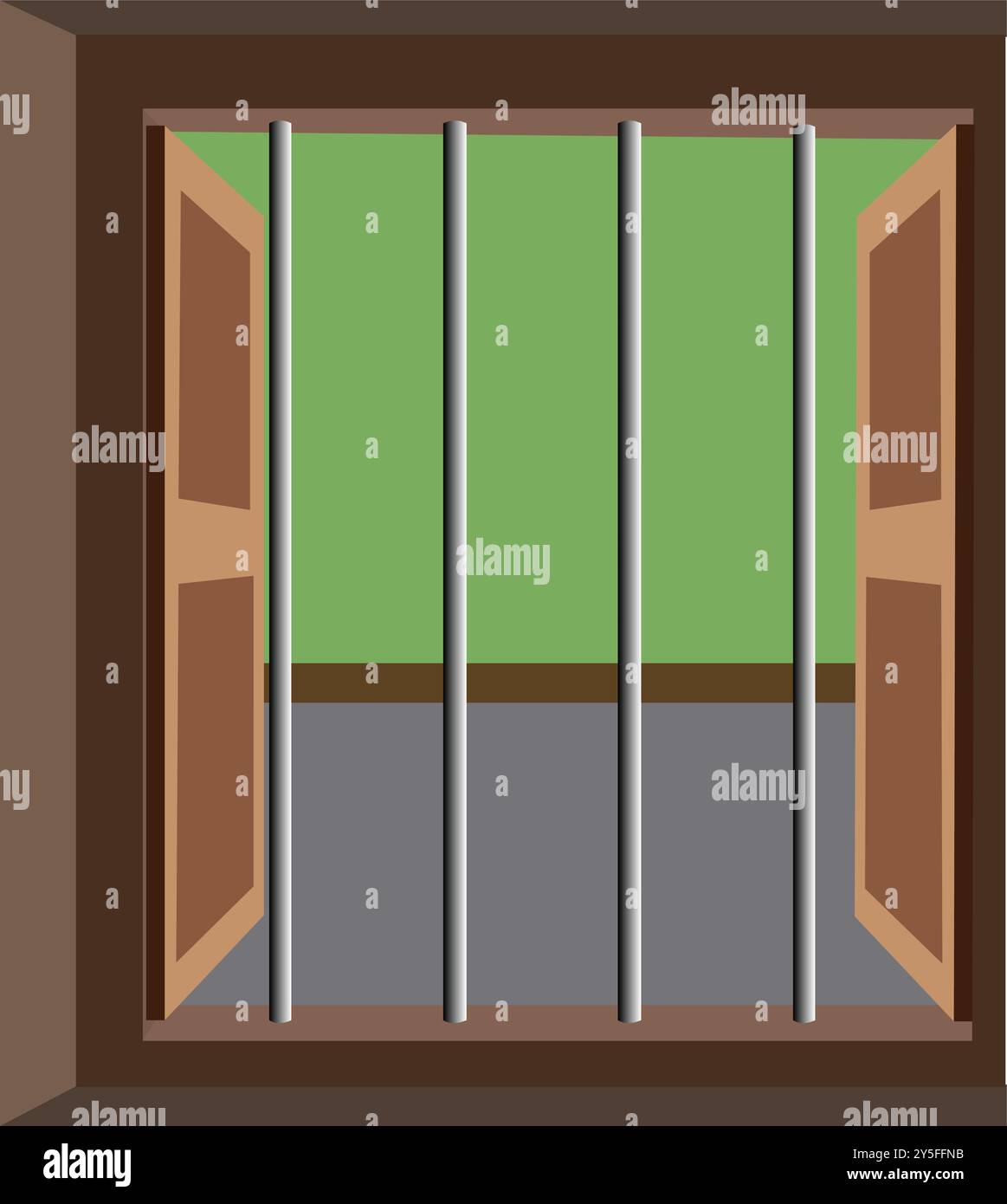 Open windor design vector illustration.village house window isolated on ...