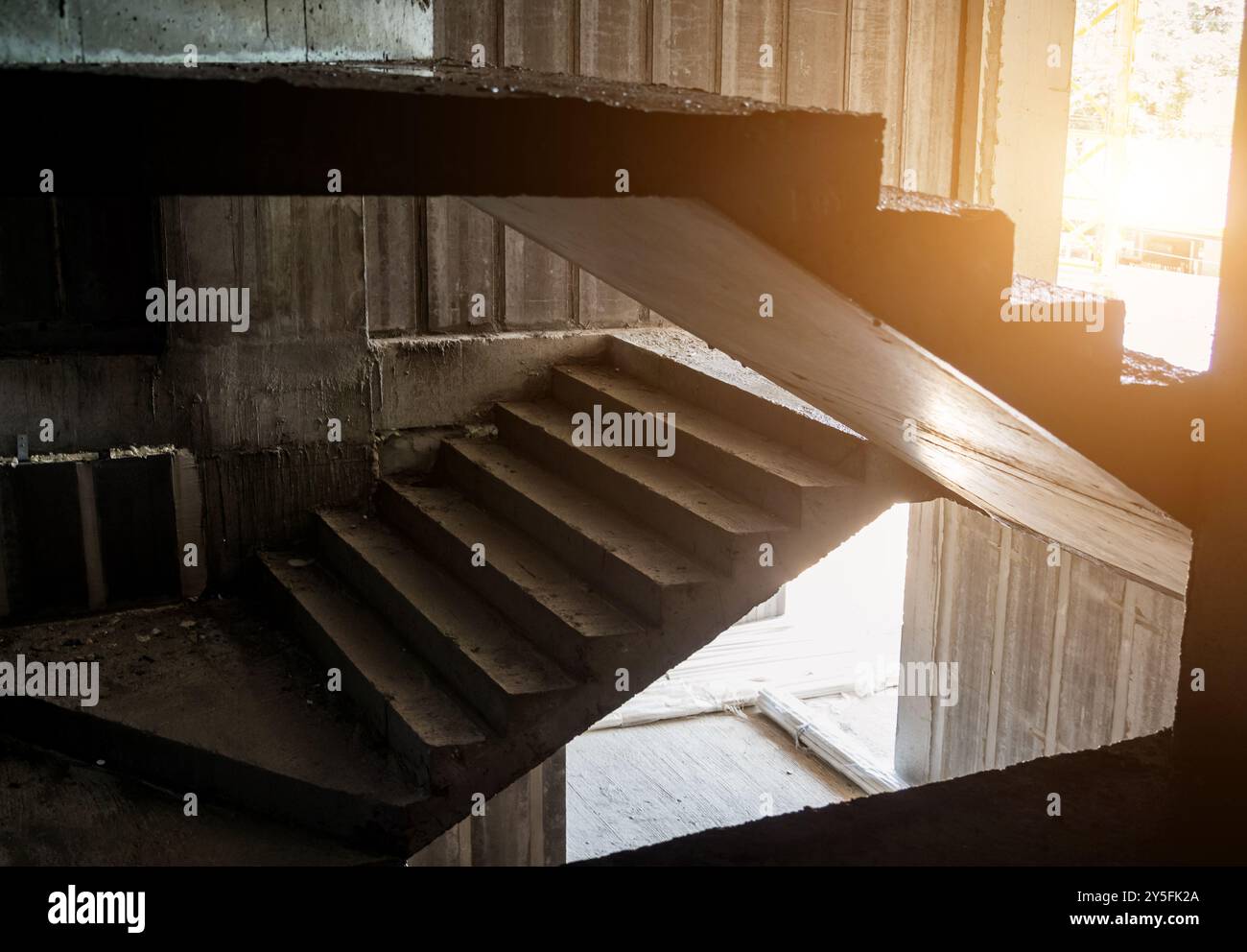 A well constructed set of stairs with concrete elements Stock Photo - Alamy