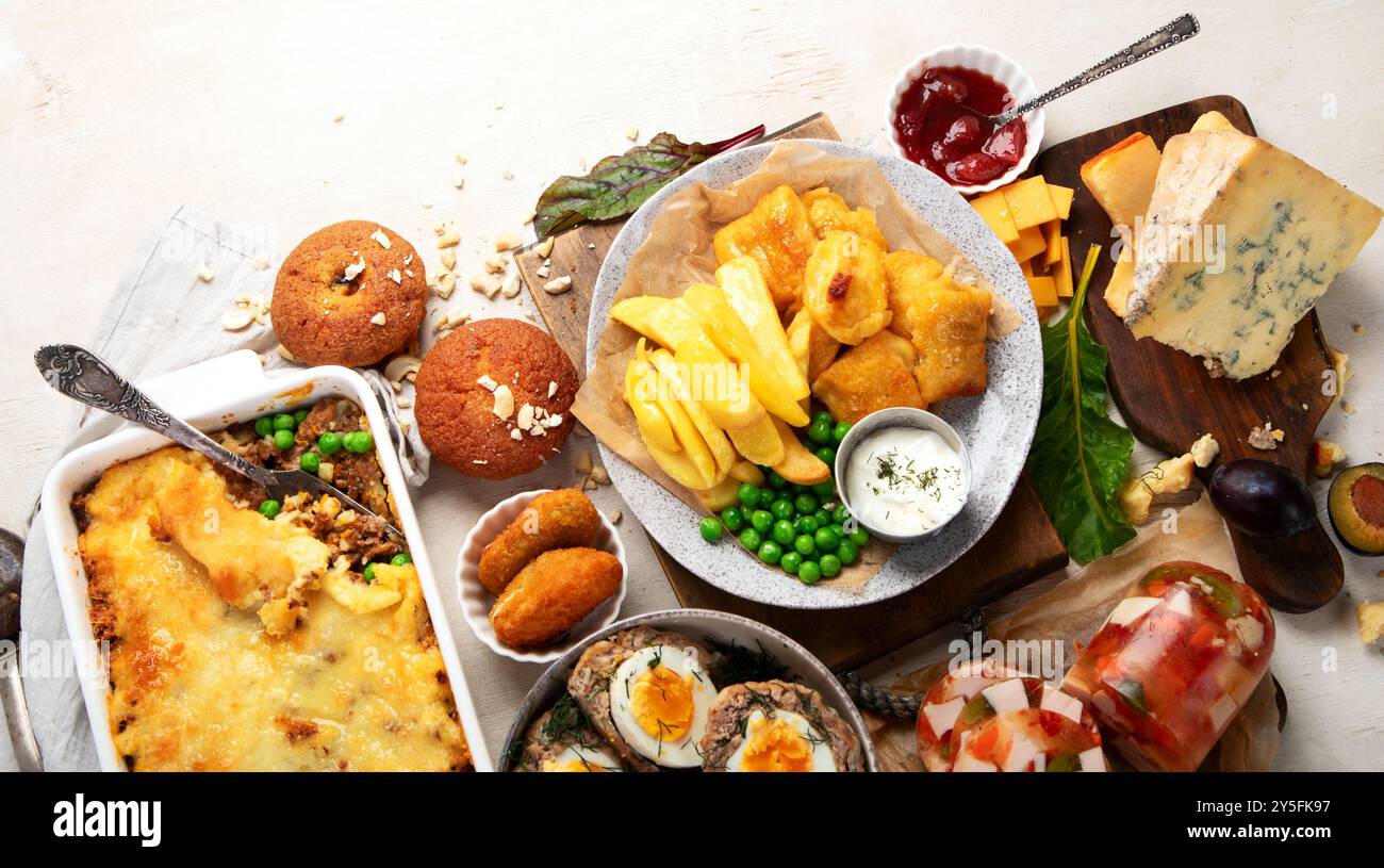 Variety of classic traditional British dishes. Meals good for lunch ...