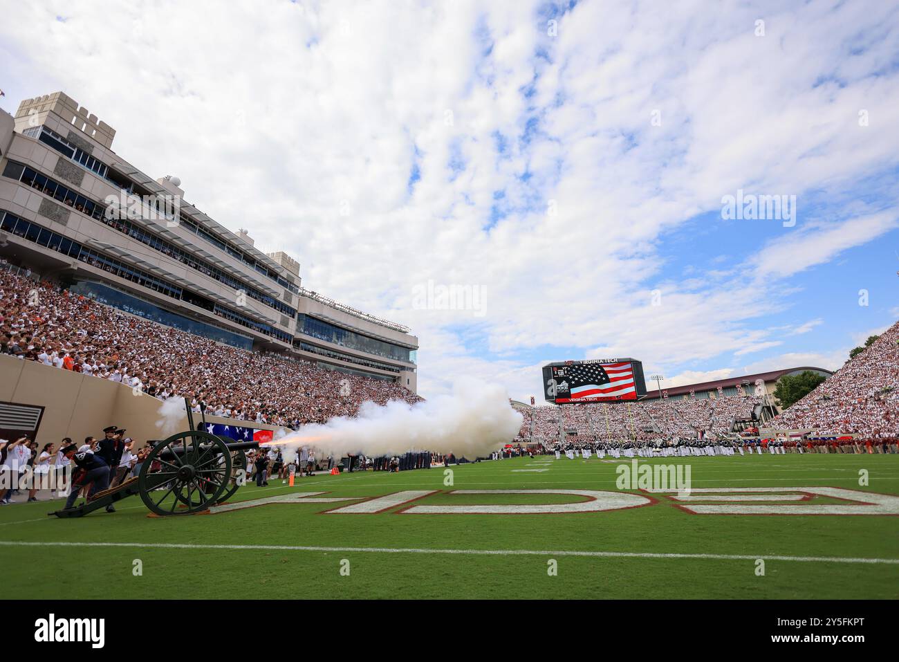 September 21, 2024: Skipper the Cannon fires during pregame ceremonies ...