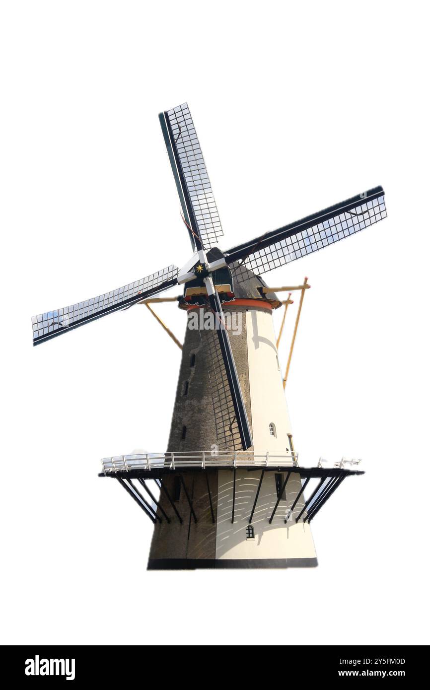 A beautiful old historic windmill, with four wings Stock Photo - Alamy