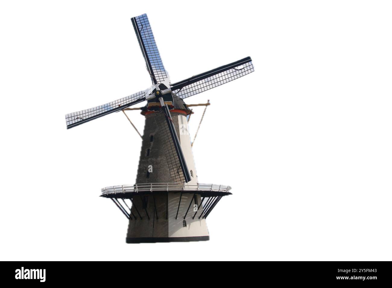 A beautiful old historic windmill, with four wings Stock Photo - Alamy