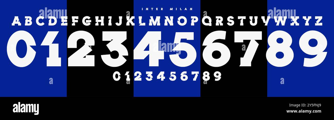 Bold dynamic font, inspired by classic sports typography. Bold numbers ...