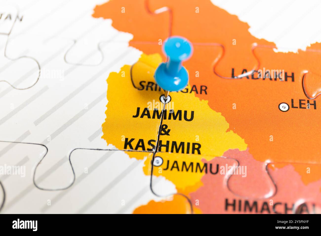Kashmir on the map hi-res stock photography and images - Alamy