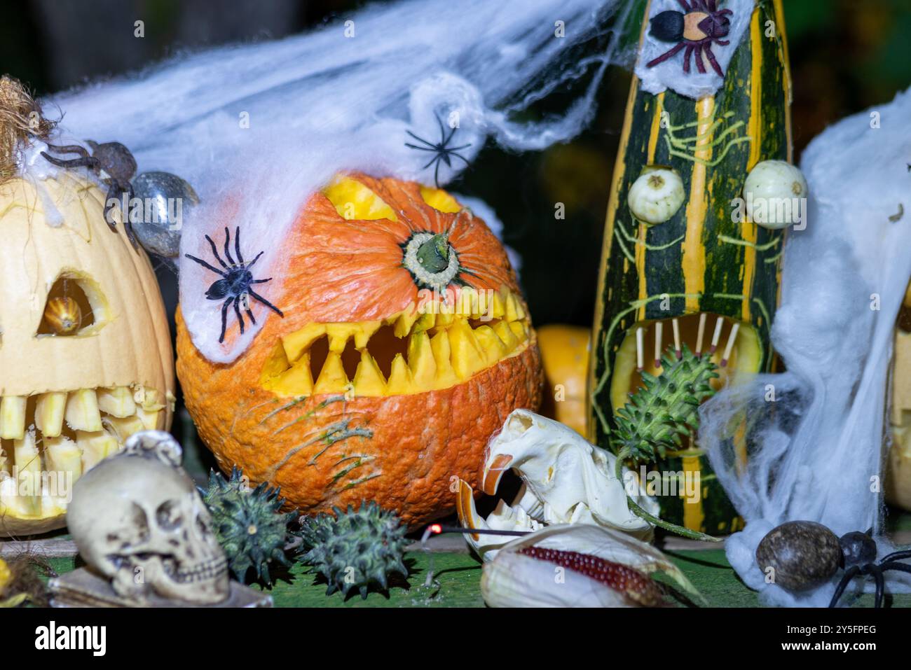 Unusual original Halloween composition, scary Jack O Lantern Halloween ...