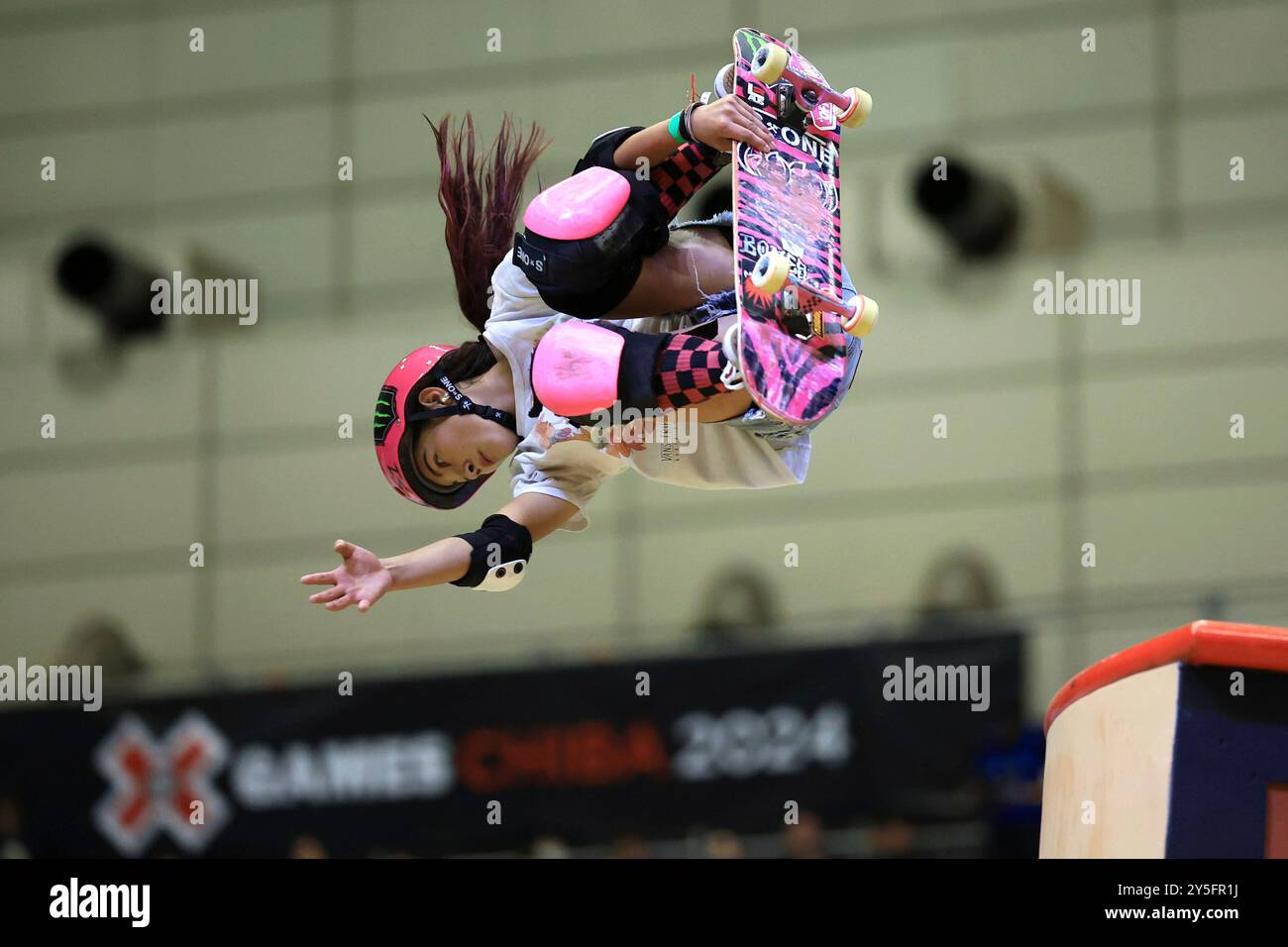 Arisa Trew, the gold medalist at the Paris Olympics, performs in the ...