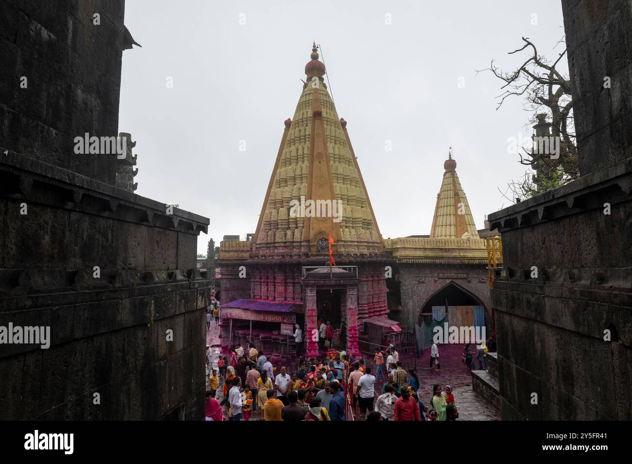Kolhapur , India - 8 September 2024 View of the Jyotiba Temple is a ...