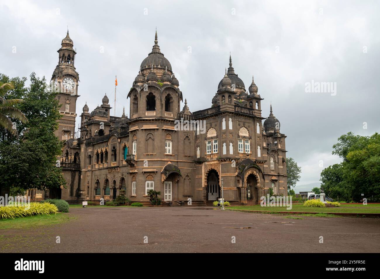 Kolhapur , India - 9 September 2024 Exterior view of the New Palace ...