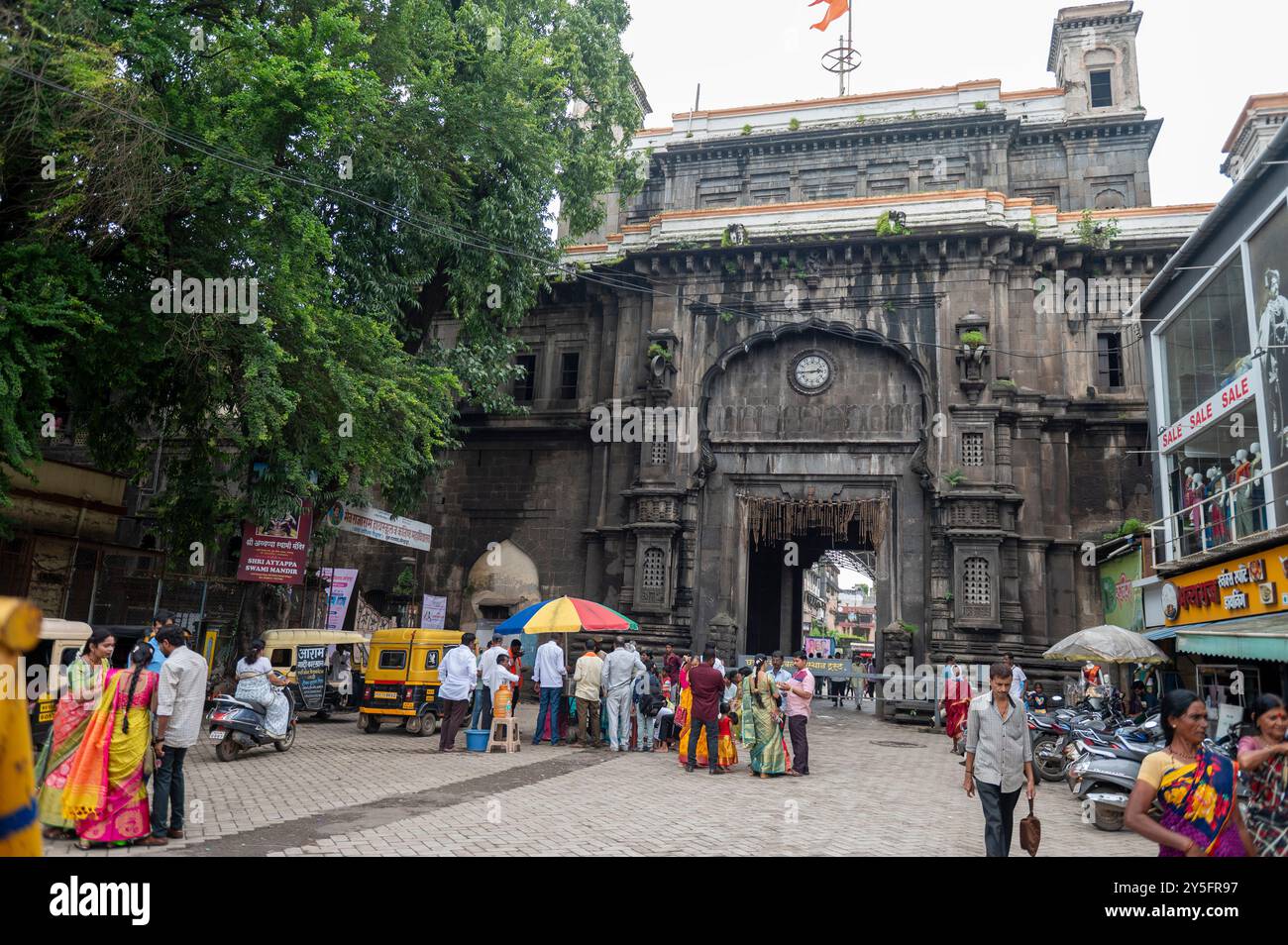 Kolhapur , India - 9 September 2024 Main entrance of Bhavani Mandap is ...