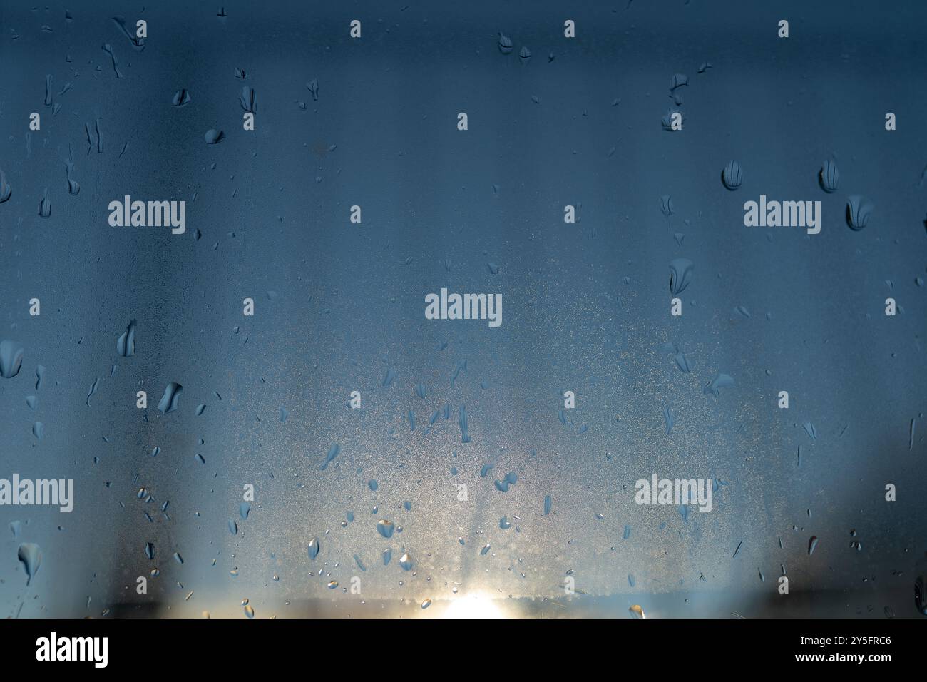 water droplets running on a double glazed window Stock Photo - Alamy