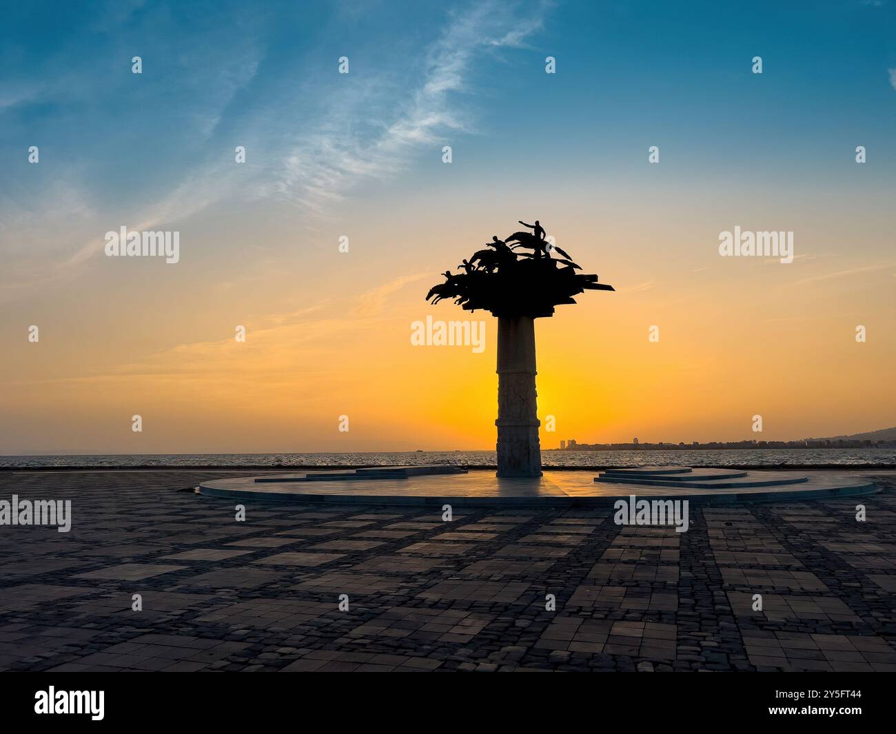Izmir, Turkey - July 3, 2024: The Republic Tree Statue in Izmir ...