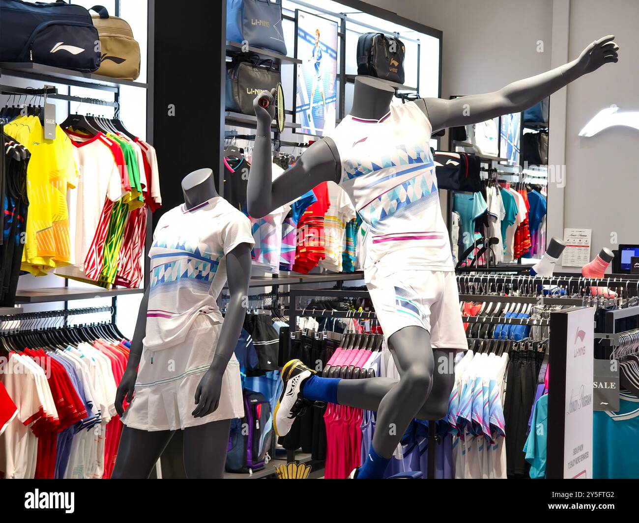 KUALA LUMPUR, MALAYSIA - AUGUST 28, 2024: Li Ning brand retail shop in ...