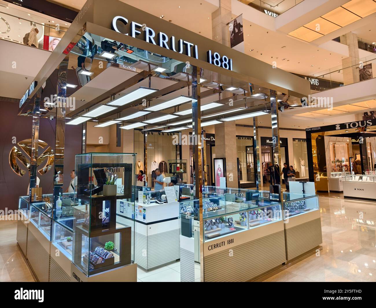 KUALA LUMPUR, MALAYSIA - AUGUST 28, 2024: Cerruti 1881 brand retail ...