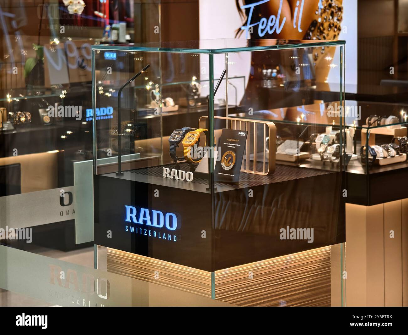 KUALA LUMPUR, MALAYSIA - AUGUST 28, 2024: Rado brand retail shop in the ...