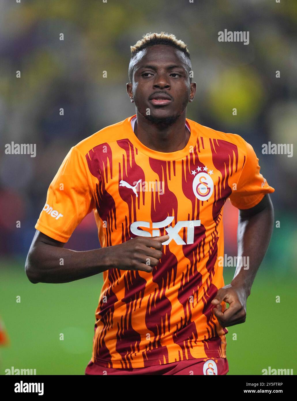 September 21 2024: Victor Osimhen of Galatasaray looks on during a ...